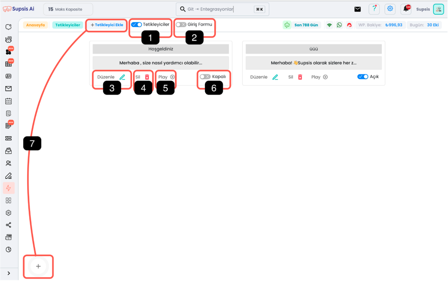 Tetikleyiciler - Supsis - Documentation